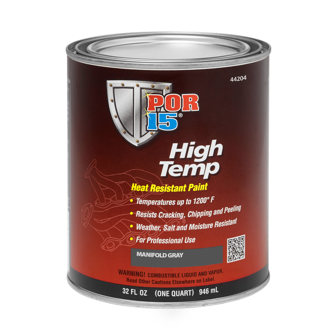 High Temp Heat-Resistant Paint | Black & Gray Paint for Metal | POR-15