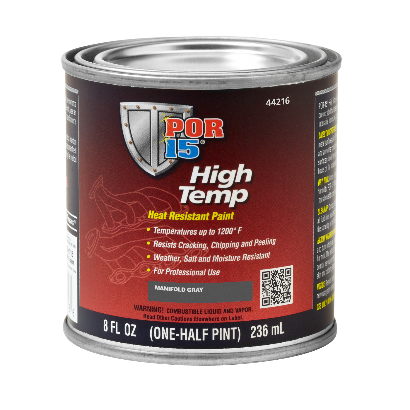 High Temp Heat-Resistant Paint | Black & Gray Paint for Metal | POR-15